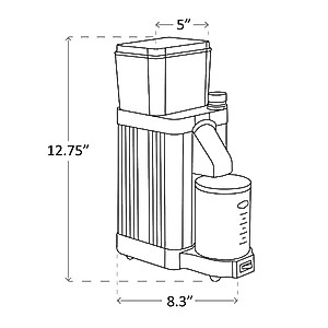 Technivorm Moccamaster 49522 KM5 Burr Coffee Grinder, Matte White