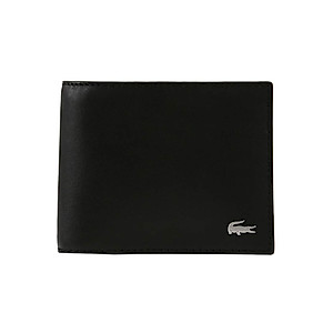 Lacoste NH1115FG000 Mens Fitzgerald Small Billfold Wallet Wallet, Black, One Size