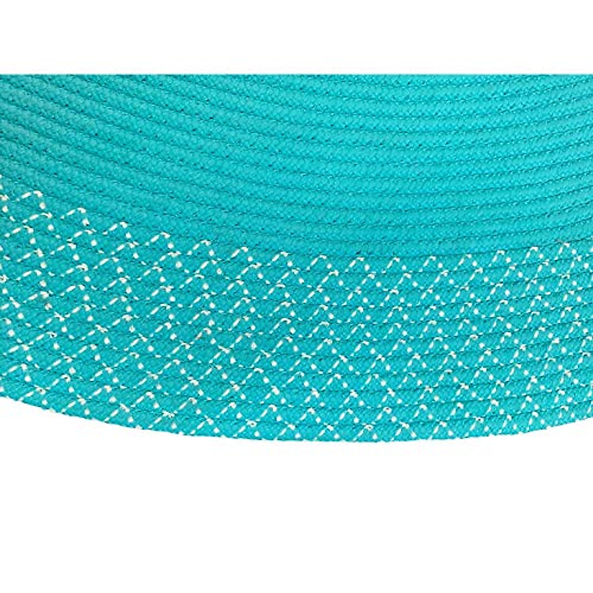 Better Trends Indoor Outdoor Braid Collection is Durable and Stain Resistant Reversible All Weather Utility Rug 100% Polypropylene in Vibrant Colors, 72" Square, Blue