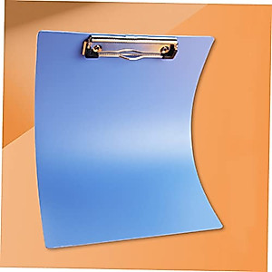 STOBOK 4pcs Folder Nursing Clip Board Small Clipboards Office Clipboard Restaurant Clipboard Menu Cover Board Writing Support Business Agent Writing Board Exam Paper Clips Letter Blue A4