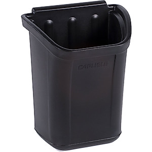 CFS CC11TH03 Trash Bin for Bussing Cart, 7 gal Capacity, 22" Height, 18" Width, 12.25" Length, Polyethylene (PE), Black
