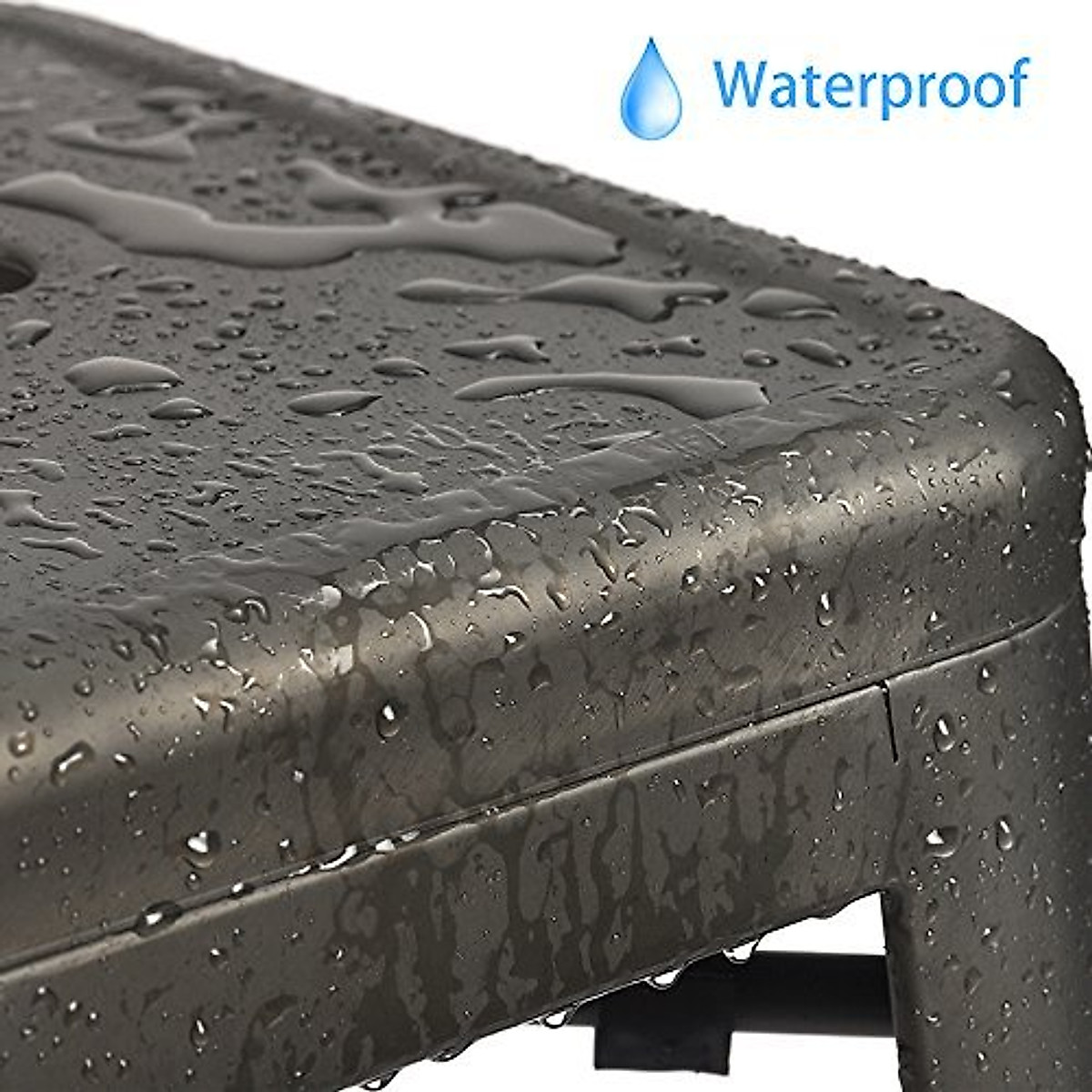 Furmax 30 Inches Metal Bar Stools High Backless Stools Indoor Outdoor Stackable Kitchen Stools Set of 4 (Gun)