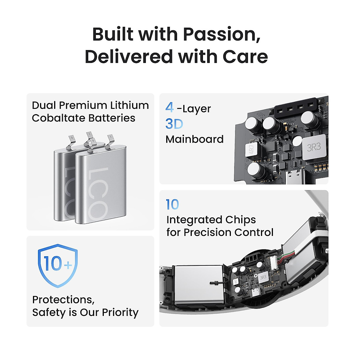 KIWI design K4 Boost Comfort Battery Head Strap Accessories for Meta/Oculus Quest 3/3S, Dual Charge the VR Headset and Battery Strap in 2.5h