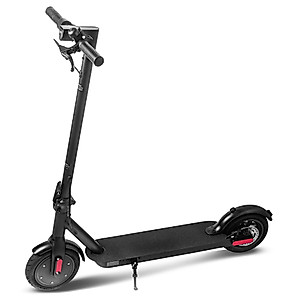 Electric Scooter for Adults and Kids Quick Folding IPX5 15.5 mph Max Speed 28 Miles Long-Range Battery with 350W Motor E-Scooter for Commuter (Black)