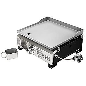 Dyna-Glo DGL260SNP-D 17" Portable 18,000 BTU Propane Griddle – Stainless Steel