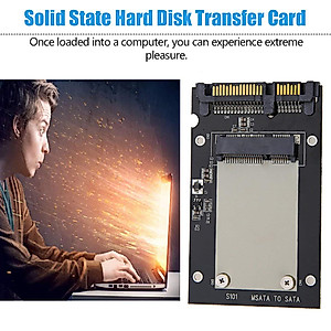 Shengerm S101 Solid State Drive Transfer Box mSATA to SATA III 2.5 inch SSD Aluminum Hard Disk Box SSD Adapter Card