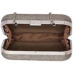 Jessica McClintock womens Sparkle Minaudier, Champagne, One Size US