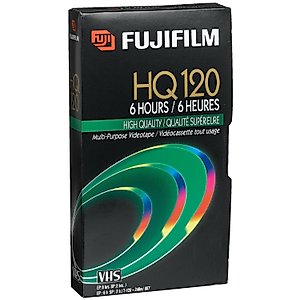 Fuji HQ T-120 VHS Blank Video Cassette Multi-Purpose Videotape (Pack of 6)