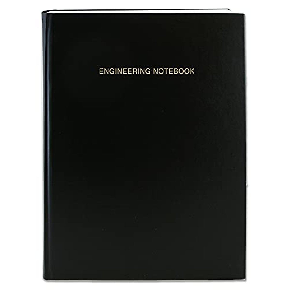 BookFactory Engineering Notebook - 96 Pages (.25" Engineering Grid Format), 8 7/8" x 11 1/4", Engineering Lab Notebook, Black Cover, Smyth Sewn Hardbound (EPRIL-096-LGS-LKT4-R1)