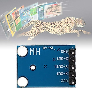 Accelerometer Module ADXL335(Welded), for , 3 Axis Tilt Angle Sensor, Small Size, Thin, Low Power Consumption, Measuring Static Gravitational and Dynamic Acceleration