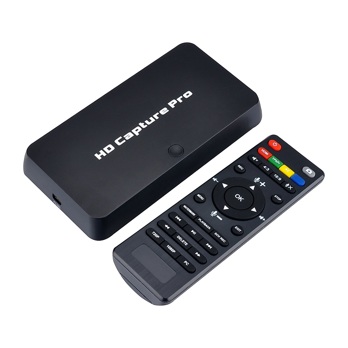 Ezcap295 1080P Game Capture Card via HDMI/Ypbpr/AV Input with Schedule Recording/Remote Control Compatible with Nintendo Switch PS4 and PS3, Xbox one, N64, Blu-Ray