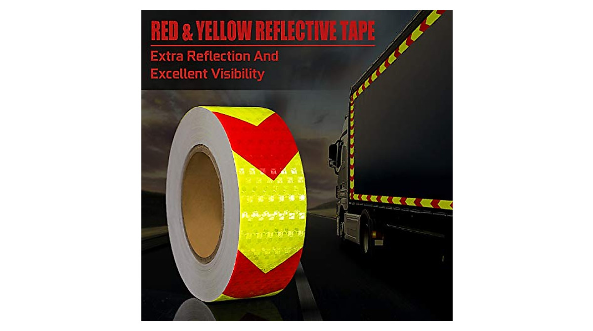 SEVEN SPARTA Reflective Safety Tape - 100ft Arrow Tape
