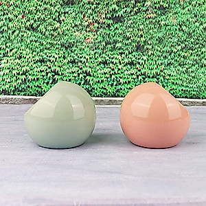 LIZHOUMIL Ceramic Hamster House Pet Summer Cooling House Hideout Hamster Cave Mini Hut Cage Suitable for Hamster Gerbil Rat Mice and Small Animal Gifts for Pets Pink