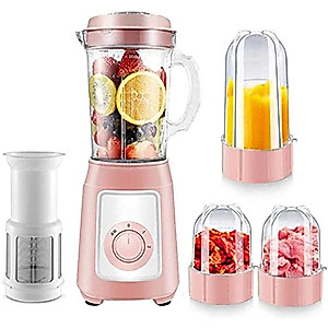 Multifunctional Blender Stainless Steel Blades, 3 Speed Control With Pulse, Overheat Protection, Crusher, chopper, coffee grinder smoothie maker 22000 rpm 1150ml jar,blue,c,pink,d ZJ666