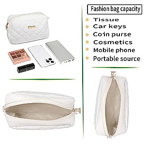 EIMAQ Shoulder Bags Messenger Tote Bag leather Handbag Crossbody Bags Crossover For Women Purses with Strap Stylish Clutch Purse for Women (white)