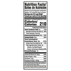 La Moderna Shells Pasta, Noodles, Durum Wheat, Protein, Fiber, Vitamins, 7 Oz, Pack of 20