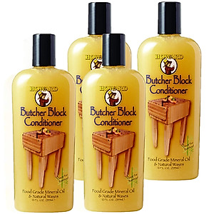 Howard BBC012 12 Oz Butcher Block Conditioner (4 Pack)