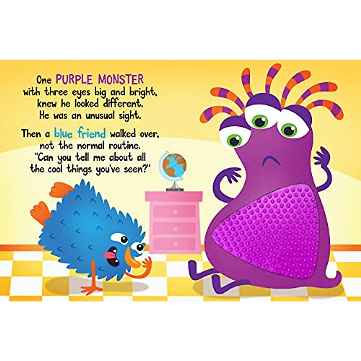 Kindness Monster - Silicone Touch and Feel Board Book - Sensory Board Book