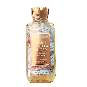 Bath and Body Works Warm Vanilla Sugar Signature Collection Shower Gel, 10 oz, new packaging