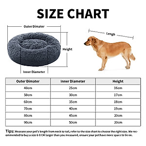 CEVICOLZE Small Cat Bed for Indoor Cats, Self-Warming Donut Kitty Bed for Small Cats Keeping Warm, Washable Pet Bed with Anti Slip Base, Khaki 15.8‘’