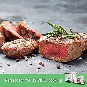 Nutri-Lock Vacuum Sealer Bags, 100 Quart Bags 8x12 Inch, Commercial Grade with BPA Free, Perfect for Sous Vide and Vac Storage