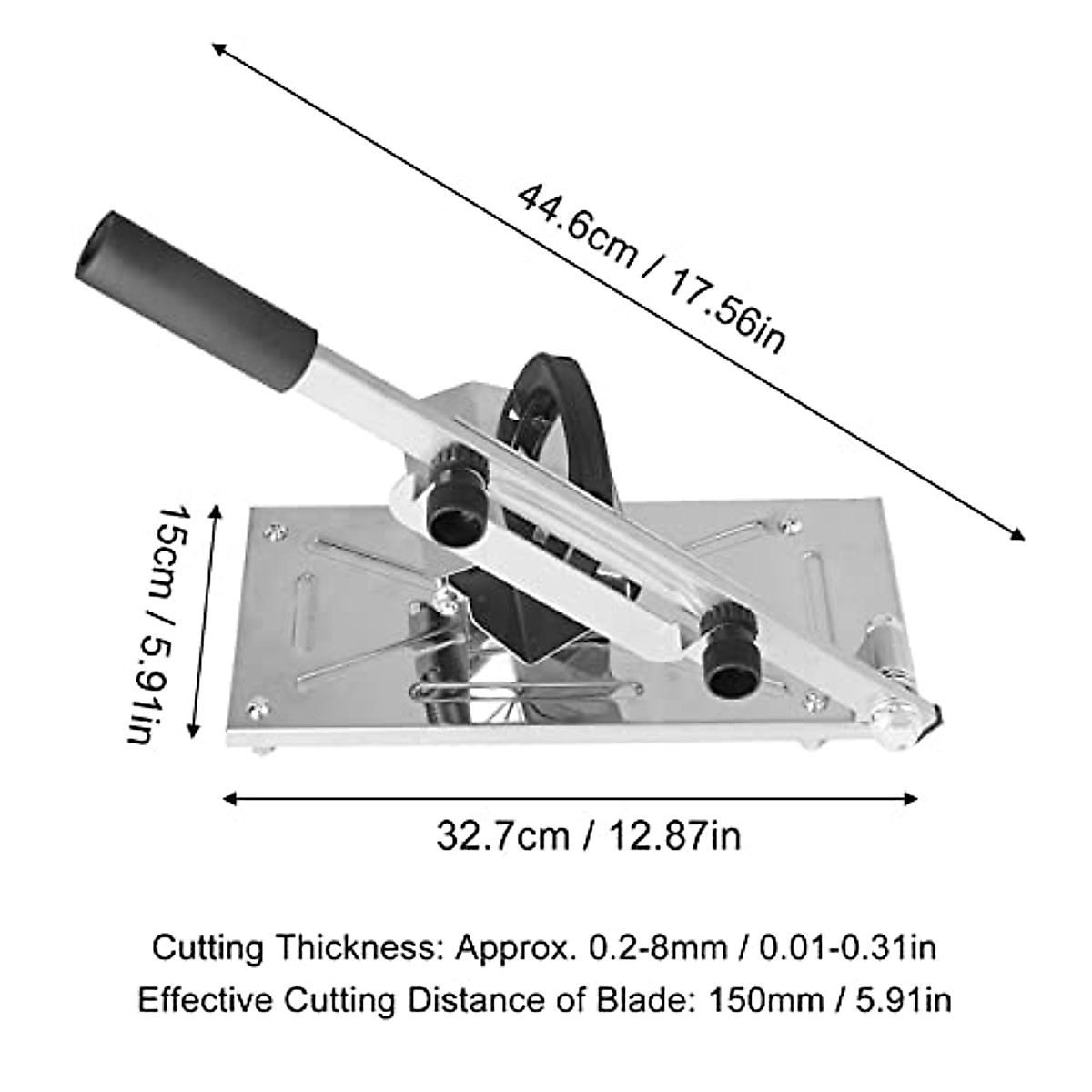 Meat Food Cutter, Incisive Blade Manual Frozen Meat Cutter Extended Handle for Home Use for Cucumber (20 Bags 1 Blade)