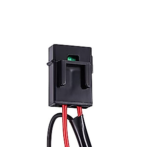 LightBoss Wiring Harness, 2 Leads 14AWG 9Feet 40A LED Fog Light Loom Kit On/Off Relay Switch for 12V Lights Work Bar Pods Rocker Laser on Jeep Boat Trucks (Wiring12Vx1-1)