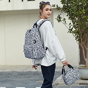 Teen Girls Backpack School Book Bag Set with Lunch Box and Pencil Case for ladies and women PINK