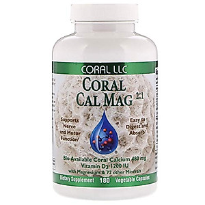 Coral LLC Cal Mag - 180 Vegetable Capsules