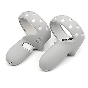 Birtom Touch Controller Grip Cover for Oculus Quest 2, Silicone Skin Protective Cover Accessories (Black) (Renewed)