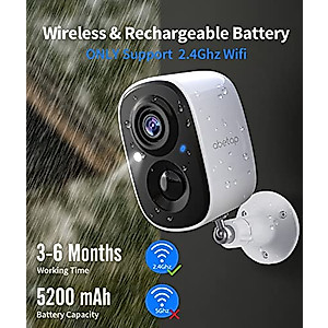 Outdoor Security Camera, Wireless Outdoor Camera with Color Night Vision, AI & PIR Motion Detection, Battery Powered Security Camera Wireless Outdoor, 1080P HD Security Camera, 2-Way Audio, SD/Cloud