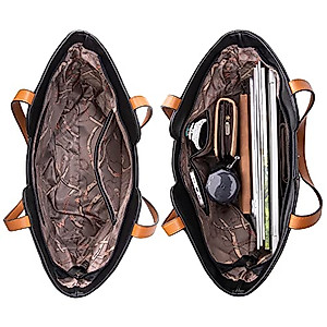 Montana West Black Tote Bag for Women Top Handle Satchel Purse Oversized Shoulder Handbag Hobo Bags MWC-118BK, Black