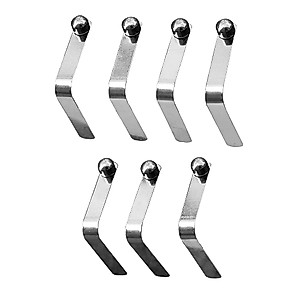 KUNPENG 7 pieces Kayak Paddle Snap Spring Clip Stainless Steel Kayak Paddle Spring Snap Button Clips Fit for Kayak Paddle Tent Pole - Snap Button Clip - Accessories