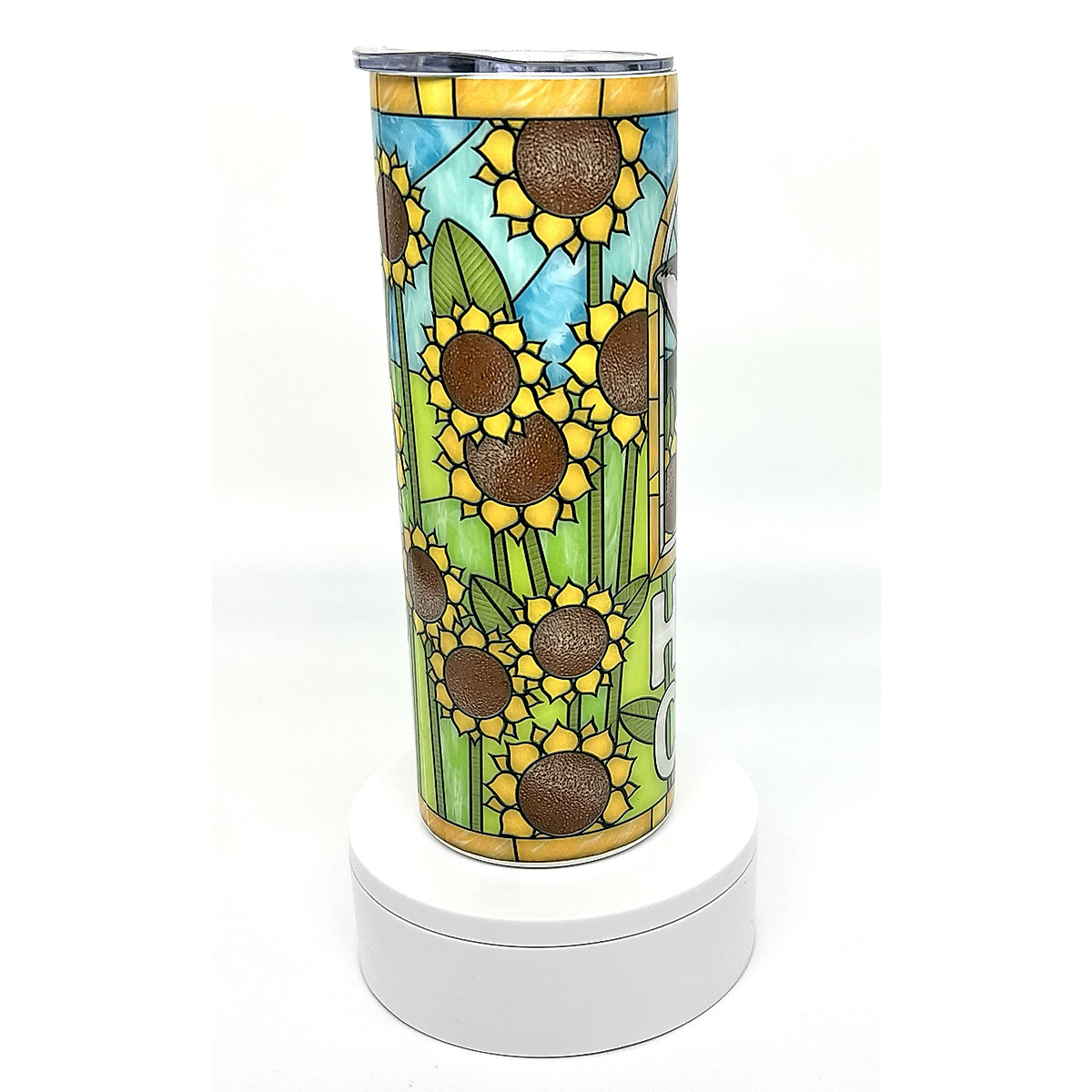 Holy Cow Stained Glass Tumbler