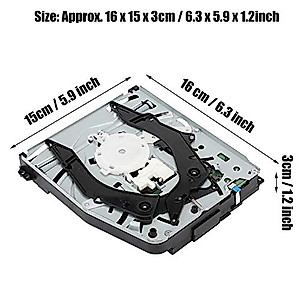Tgoon CD Drive Replacement, Single Eye Replace The DVD Drive Anti- Plug and Play Game Console Replacement Enclosure for Game Console for Game Lovers