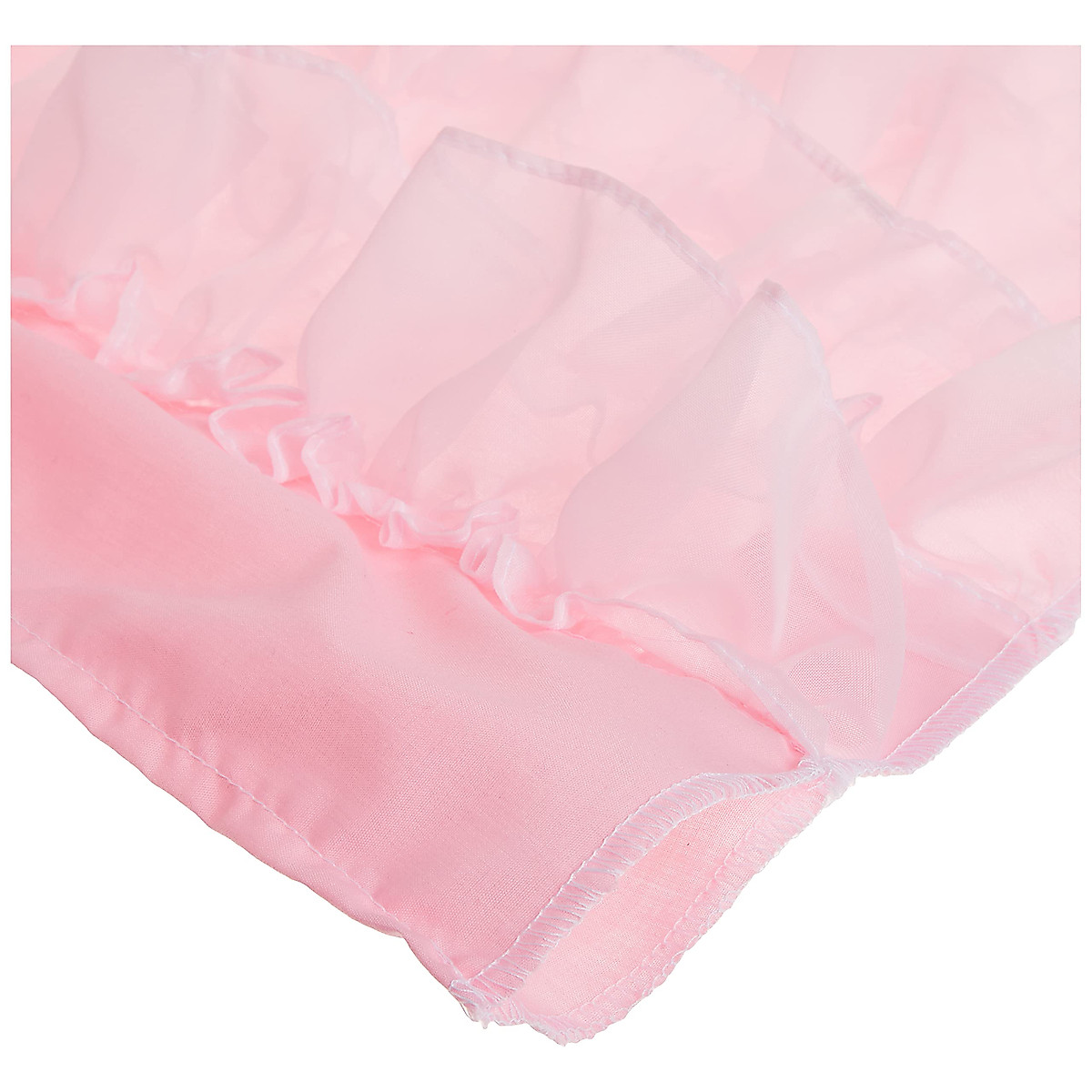 Baby Doll Bedding Layered Window Valance, Pink
