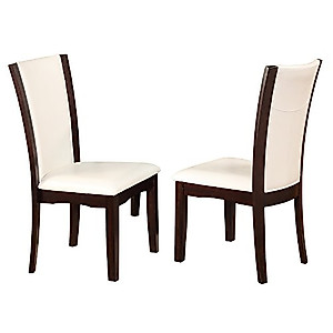 Crown Mark Camelia Side Chair White - Set of 2