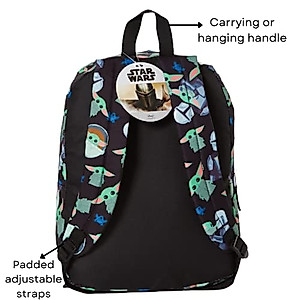 RALME Star Wars Mandalorian Baby Yoda Backpack for Kids and Adults, 16 inch