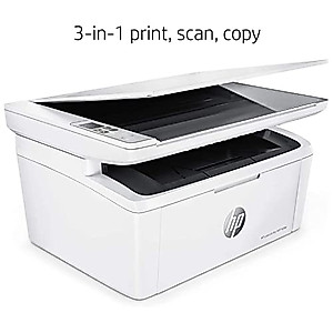 HP Laserjet Pro AIO Wireless Monochrome Laser Printer for Home Office, Print Scan Copy, 19ppm, 600 dpi, 150-Sheet Paper Tray, Mobile Printing, Work with Alexa, w/SPS Printer Cable