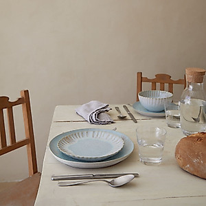 Casafina Ceramic Stoneware 23 oz. Soup & Cereal Bowl - Mallorca Collection, Sea Blue | Microwave & Dishwasher Safe Dinnerware | Food Safe Glazing | Restaurant Quality Tableware