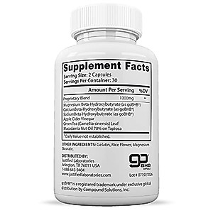 Optimal Max Keto Pills Includes Apple Cider Vinegar Patented goBHB® Exogenous Ketones Advanced Ketogenic Supplement Ketosis Support for Men Women 60 Capsules