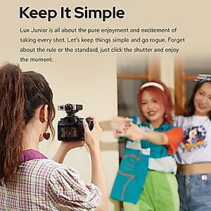 Godox Lux Junior Retro Camera Flash,GN12 6000K Color Temperature Auto,Manual Modes 1/1-1/64 28mm Focal Length Compatible with Fuji Canon Nikon Sony Olympus Hot-Shoe Cameras