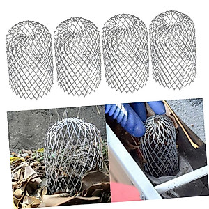Uonlytech 6 Pcs Leaf Filter Gutter Extension Gutter Guards Gutter Downspout Expandable Gutter Guard Flexible Downspout Expandable Downspout Filter Strainer Aluminum Scalable Filter Material