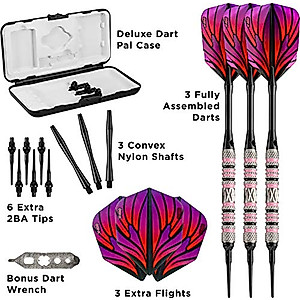 Viper Wings 80% Tungsten Soft Tip Darts with Storage/Travel Case, 16 Grams