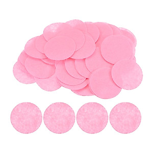 HARFINGTON 300pcs Round Felt Circles, 50mm 2" Pre Cut Felt Craft Pads Non-Woven Mini Felt Fabric Circles for DIY Sewing Handcraft Cut Projects Craft Finishing, Pink