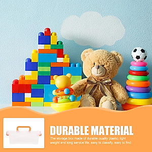 Multicolor Storage Bins with Lids - 5 Pack Small Cubby Bins Stackable Plastic Containers for Classroom Book Bin Toy Organizers