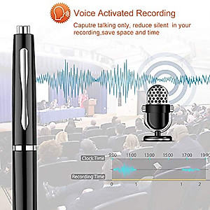 32GB Digital Voice Recorder - Voice Activated Recorder for Lectures Meetings Classes, Audio Recording Device Audio Recorder Portable USB MP3 Playback