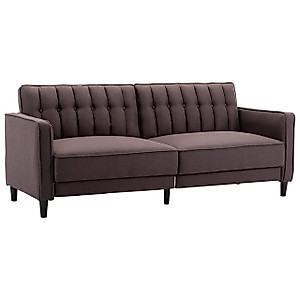 AC Pacific Noah Modern Button-Tufted Sofa Bed