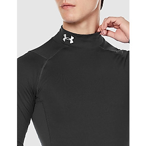 Under Armour Men's ColdGear Armour Compression Mock - 1366072-001 - Black/White - 4XL
