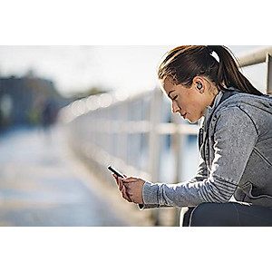 Philips ActionFit ST702 True Wireless Bluetooth Earbuds, TWS, Noise Isolation, Lightweight, Stereo with IPX5 Splash Resistance and UV Cleaning Charging case - Black (TAST702BK)